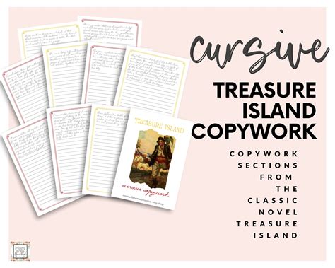 Treasure Island Cursive Copywork Cursive Handwriting Etsy