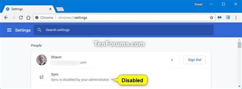 Enable Or Disable Sync In Google Chrome In Windows Tutorials