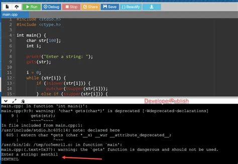 c program to convert lowercase characters to uppercase and vice versa