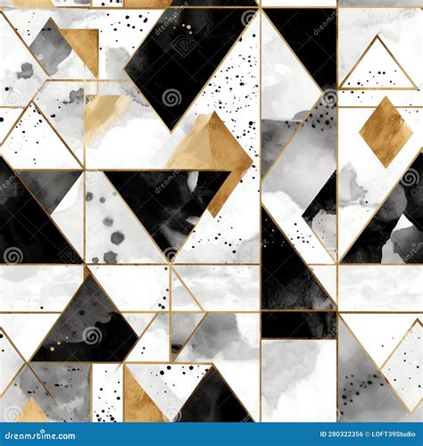 Generative Ai Abstract Seamless Pattern Stock Illustration Illustration Of Elegant