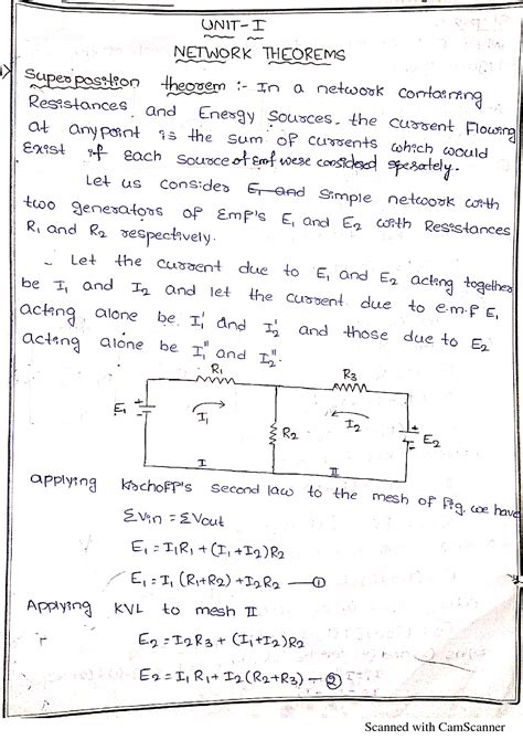 SOLUTION Network Theorems Studypool