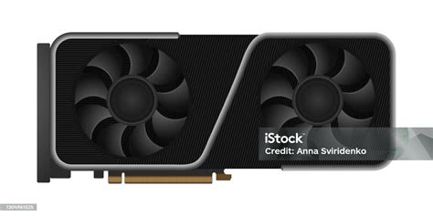 Gpu 아이콘 그래픽 프로세싱 유닛 벡터 플랫 일러스트레이션 일러스트레이션에 대한 스톡 벡터 아트 및 기타 이미지