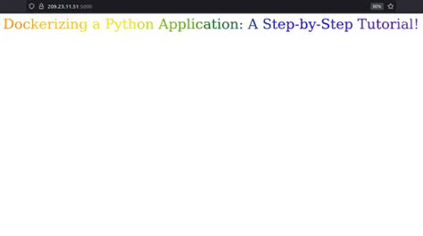 Packaging A Python Application Into A Docker Image Sysops