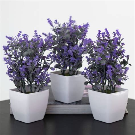 Купить Искусственные декоративные цветы для декора в горшках набор 3 шт по выгодной цене в