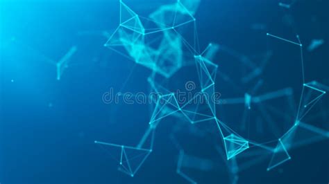 Abstract Blue Digital Background Big Data Visualization Science Background Big Data Complex