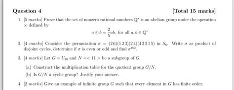 solved question 4 [total 15 marks] 1 [5 marks] prove that
