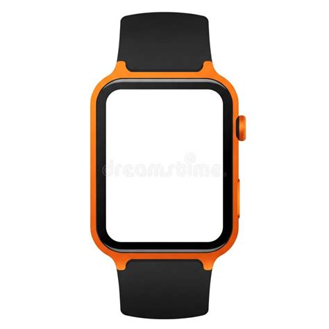 Ai Generated Orange Smartwatch Design Stock Illustration Illustration Of Brown Orange 362344654