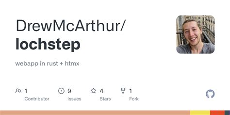 GitHub DrewMcArthur Lochstep Webapp In Rust Htmx