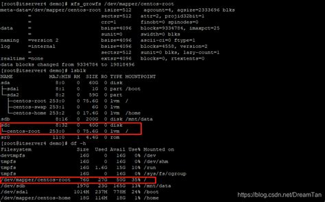 Linux（虚拟机） Xfs系统磁盘扩容操作磁盘多个分区，新增磁盘新增物理卷来扩容逻辑卷linux Xfs更新逻辑卷 Csdn博客
