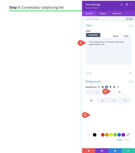 how to create a clickable accordion using sticky page headings in divi