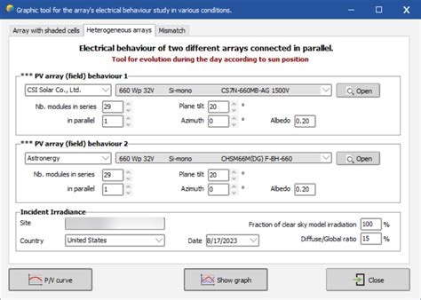 export heterogeneous array data suggestions pvsyst forum