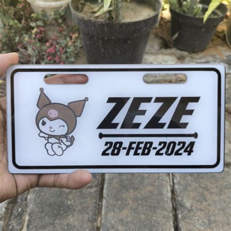 Jual Plat Speda Listrik Plat Speda Listrik Custome Nama Plat Speda Listrik Foto Shopee