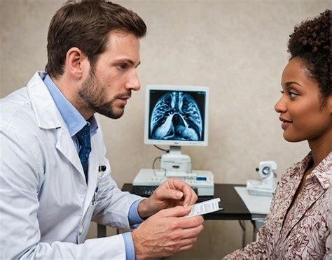 Premium Photo A Doctor Examines A Patients Chest