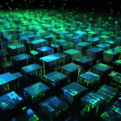 premium ai image digital binary code background