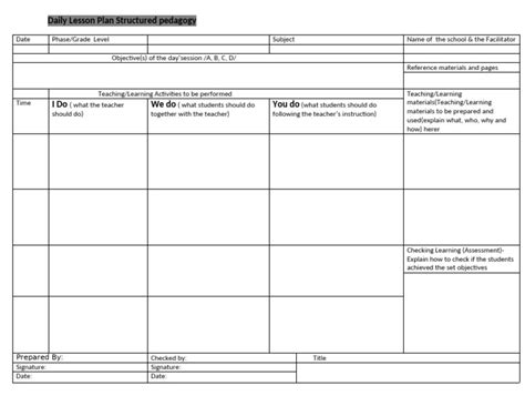 Daily Lesson Plan Structured Pedagogy Pdf