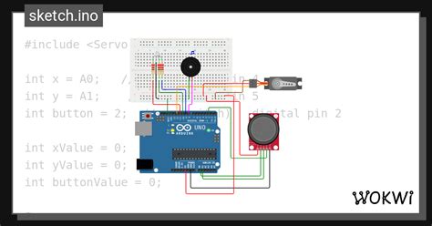 Joystick Readings With Rgb Servo And Buzzer Wokwi Esp32 Stm32
