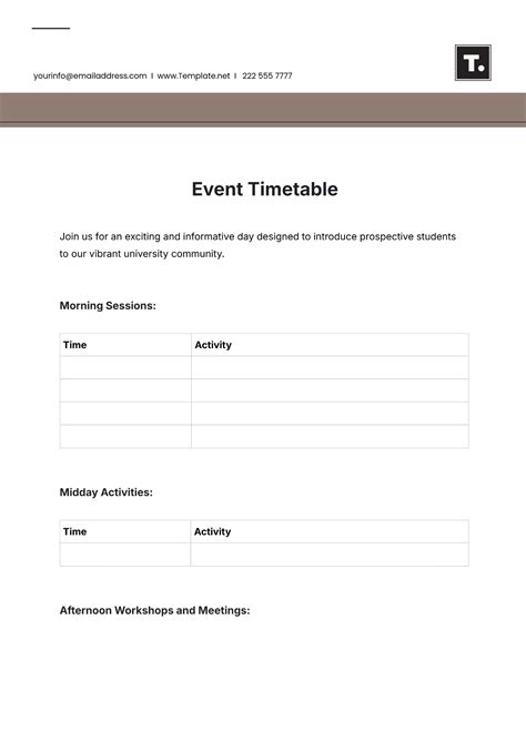 Free Laboratory Timetable Template To Edit Online