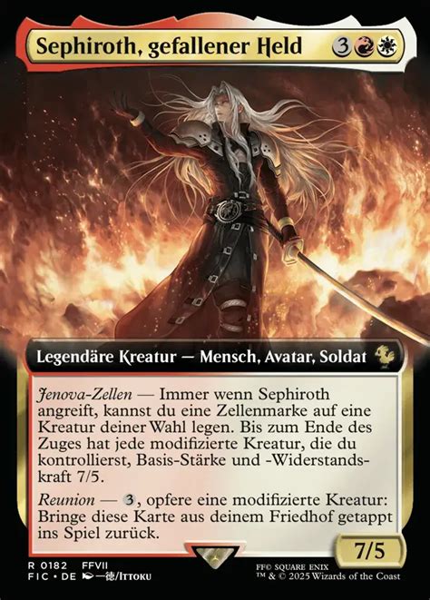 Sephiroth Gefallener Held Mtg Magic The Gathering—final Fantasy