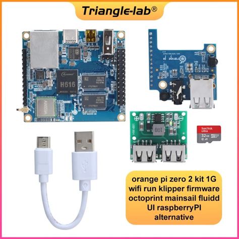 trianglelab orange pi zero 2 kit 1g wifi run klipper firmware octoprint