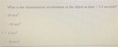 Solved 7 11 An Object Is Moving Along A Straight Line The