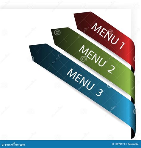 Vector Navigation Arrows Stock Vector Illustration Of Menu 15570178