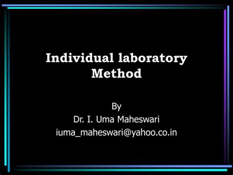 Methods Of Teaching Individual Laboratory Method Ppsx