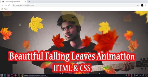 Leaves Falling Animation With Html And Css Cin