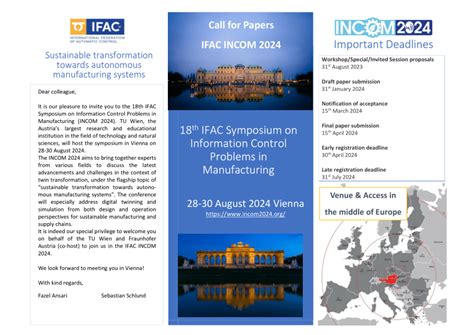 Pdf 18th Ifac Symposium On Information Control Problems In