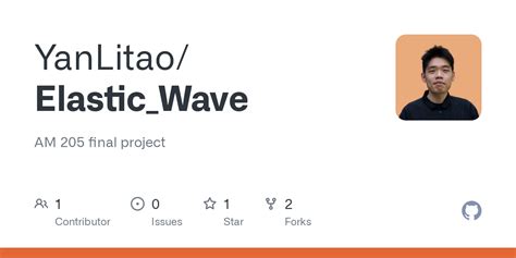 GitHub YanLitao Elastic Wave AM Final Project