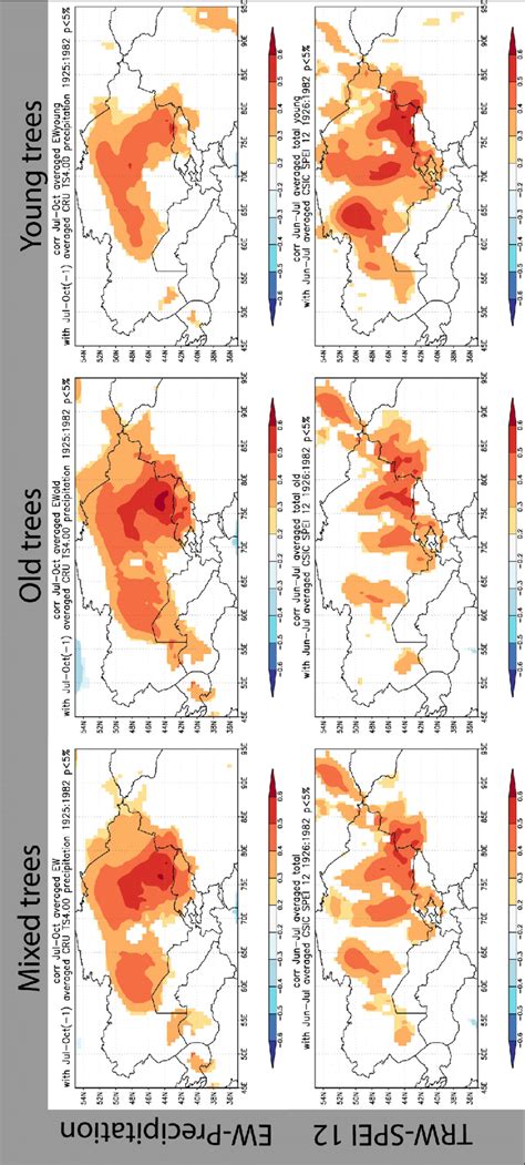 The Spatial Correlation Analysis With Cru Ts 4 00 Datasets Download Scientific Diagram