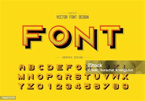 하프 톤 서클 글꼴 및 알파벳 벡터 디지털 굵은 글자 문자 및 숫자 디자인 교육에 대한 스톡 벡터 아트 및 기타 이미지 교육 낱말 단일 객체 Istock
