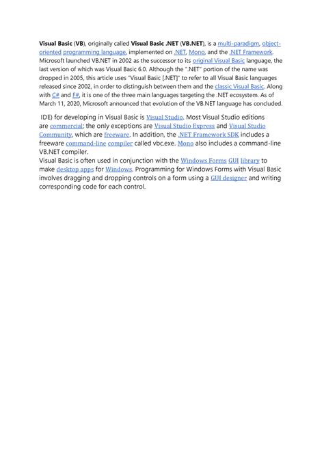 Visual Basic NET VB Please Verify Asap Visual Basic VB Originally Called Visual Basic