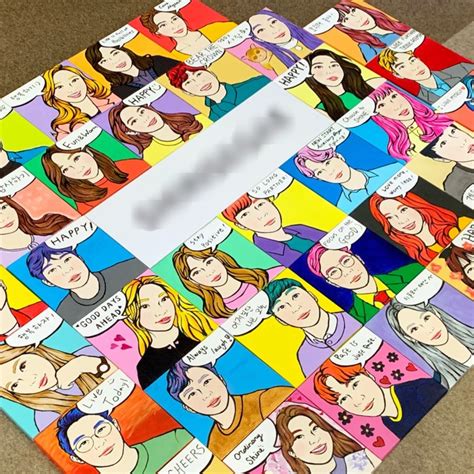 팝아트초상화 기업강의 S사 직원 힐링 팝아트 컬러테라피 새로운 나의 자화상 네이버 블로그