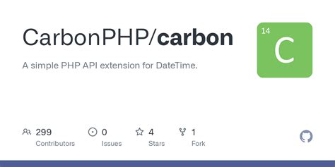 GitHub CarbonPHP Carbon A Simple PHP API Extension For DateTime