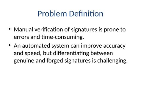 Signature Verification System Python Pptx