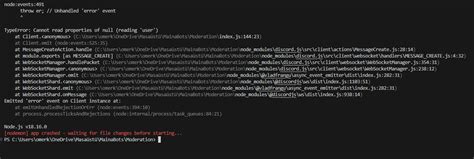 Typeerror Cannot Read Properties Of Null Reading User Discordjs
