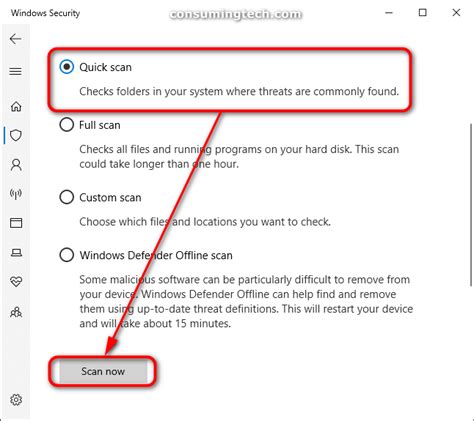 Quick Scan Windows 10 Kmfksurfer