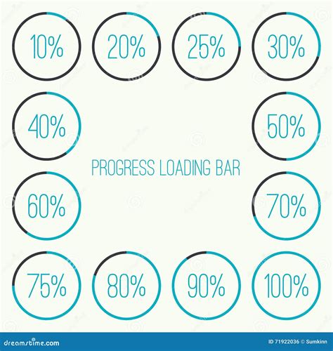 Round Loader Bar Stock Vector Illustration Of Indicator 71922036