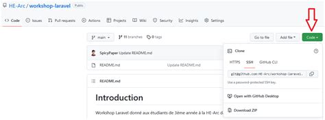 GitHub HE Arc workshop laravel Ce Workshop Laravel est donné aux étudiants de ème année à la