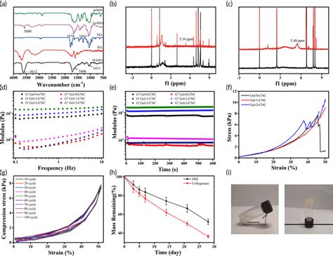 A Ftir Of Materials Of Hydrogel B ¹h Nmr Spectra Of Gelatin
