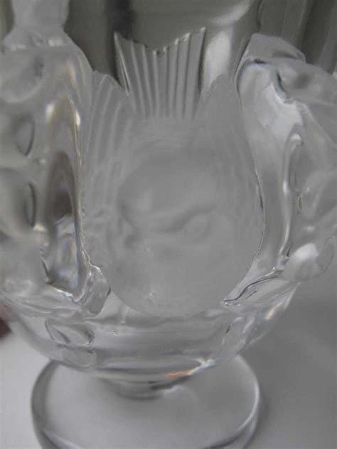 Vintage Lalique Crystal Vase Lalique Paris France For Sale At 1stdibs