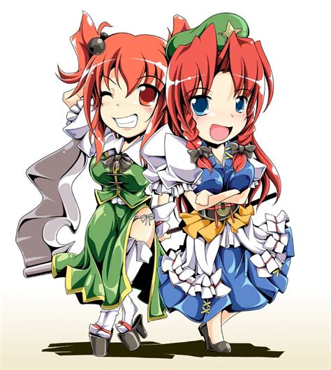 Hong Meiling And Onozuka Komachi Touhou Drawn By Ichirino Minagi Danbooru