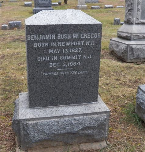 Benjamin Rush Mcgregor 1827 1894 Homenaje De Find A Grave