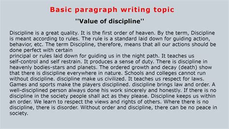 English Paragraph Writing Topics With Answers Paragraph Writing Writing Topics Paragraph