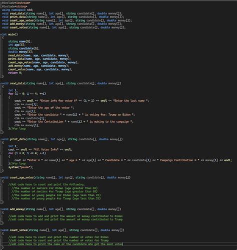 Solved I Need Assistance In Completing This Cprogram This