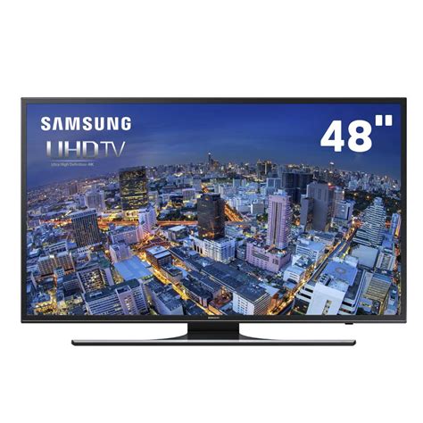 Smart TV LED 48" Ultra HD 4K Samsung UN48JU6500 com UHD Upscaling, Quad ...