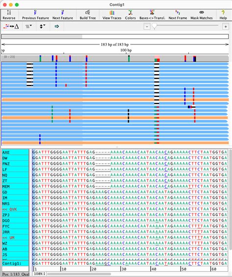 Multiple Sequence Alignment Using Codoncode Aligner