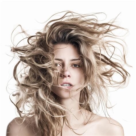 Premium Photo Very Shaggy Wooman With Long Disheveled Uncombed Hair