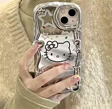 Cute Hello Kitty Iphone Case With Mirror Case For Iphone 12 13 14