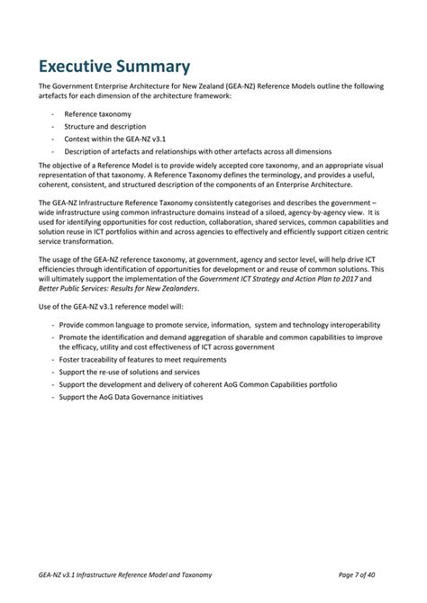 Gea Nz V31 Infrastructure Reference Model And Taxonomy